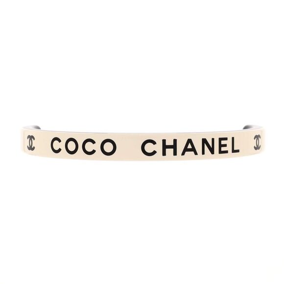 CHANEL | Jewelry | Chanel Cc Coco Logo Choker Necklace Resin And Metal ...